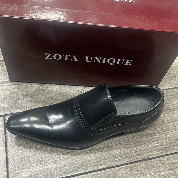 Zota Unique | Shoes | Zota Unique Black Leather Dress Shoe Nwt | Poshmark